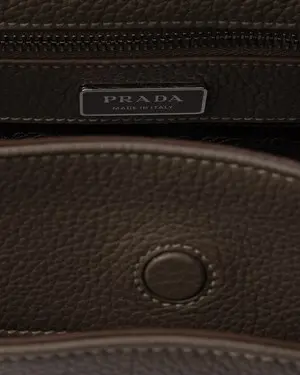 Prada Leather Shoulder Bag - Grey