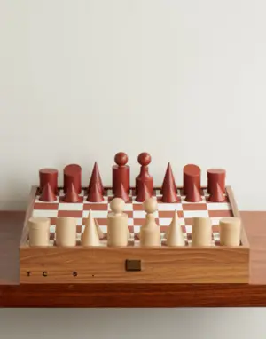 THE CONRAN SHOP Milos Wood Combo Game Set - Brown