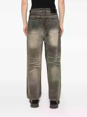 GROUND ZERO Whiskering-effect Jeans