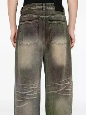 GROUND ZERO Whiskering-effect Jeans