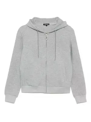 GROUND ZERO Trompe L'oeil-print Zip-up Hoodie - Grey