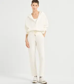 Brunello Cucinelli Stretch-cotton Zip-up Hoodie