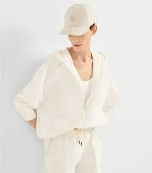 Brunello Cucinelli Stretch-cotton Zip-up Hoodie