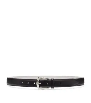 Brunello Cucinelli Leather Belt With Western Buckle