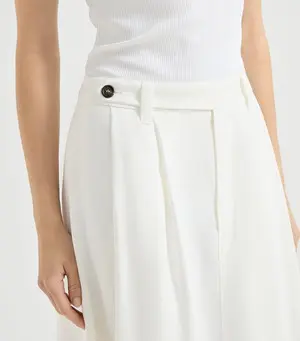 Brunello Cucinelli Twill Maxi Skirt - Beige