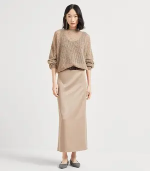 Brunello Cucinelli Stretch-cotton Ribbed Tank Top - Brown
