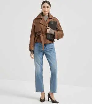Brunello Cucinelli Logo Patch Straight-fit Jeans
