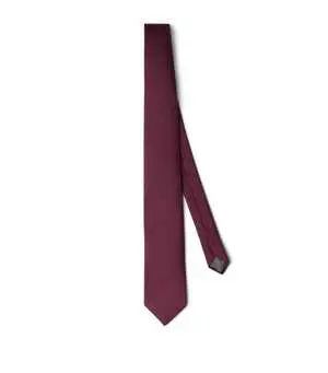 Brunello Cucinelli Silk Jacquard Standard Neck Tie Red