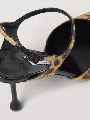 JIMMY CHOO Leopard Print Slingback Pumps - Brown