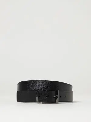 Emporio Armani Emporio Armani Leather Belt Grey