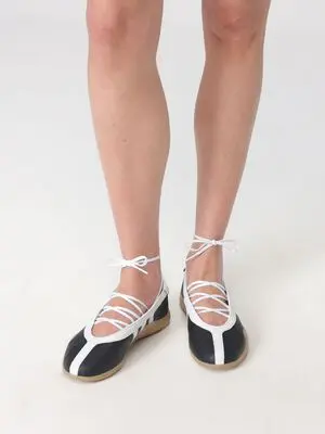 ADIDAS ORIGINALS Ballet Flats With Tie Fastening - Black