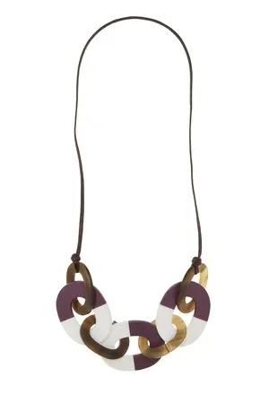 HERMÈS Buffalo Horn Karamba Necklace