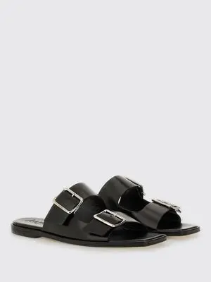 AeydĒ Double Buckle Flat Sandals