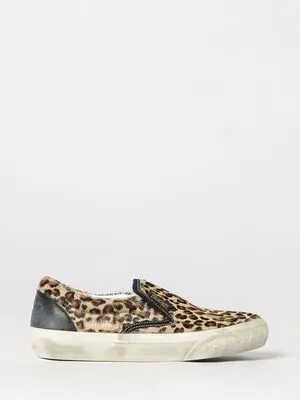 GOLDEN GOOSE Vce Penstar Animal Print Calf Hair Slip-on Sneakers - Multicolor