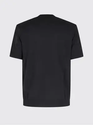 PAOLO PECORA Cotton Crew Neck Sweater - Black