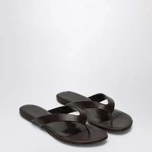 Le Monde Beryl Leather Flip Flops