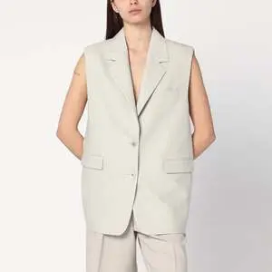 GOLDEN GOOSE Single-breasted Wool-blend Vest