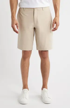BOSS Commuter Slim Fit Performance Shorts - Medium Beige
