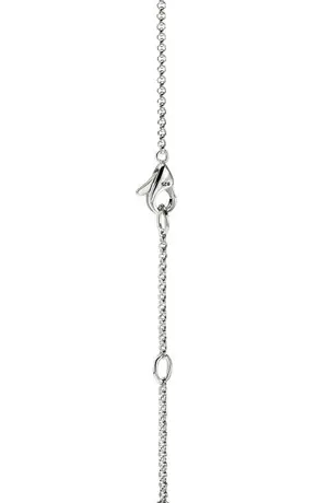 John Hardy Sterling And Diamond Shark Tooth Pendant Necklace