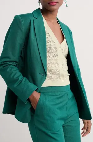SEASALT CORNWALL Erica Linen & Organic Cotton Blazer