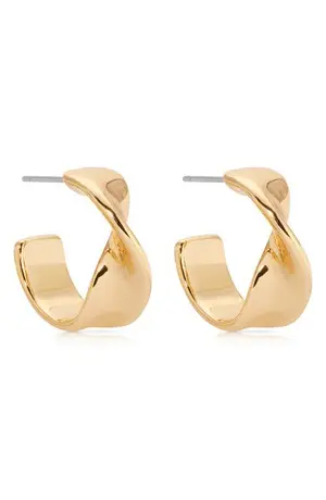 Ettika Heirloom Small Hoop Earrings - Gold