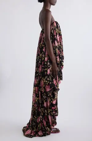 Chloé Peony Print Silk Jumpsuit
