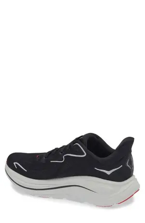 HOKA® Clifton Running Shoe Wide Width - Black/silver