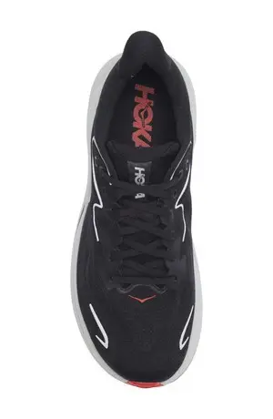 HOKA® Clifton Running Shoe Wide Width - Black/silver