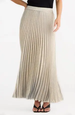 BRAVE+TRUE Alias Pleated Maxi Skirt