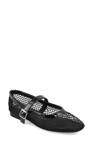 Mia Rayza Woven Mary Jane Flat