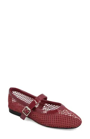 Mia Rayza Woven Mary Jane Flat