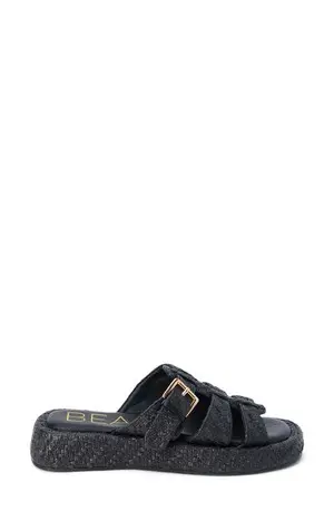Matisse Ciao Platform Wedge Slide Sandal - Black