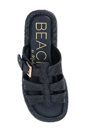 Matisse Ciao Platform Wedge Slide Sandal - Black