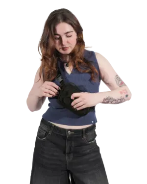 BABOON TO THE MOON Fannypack Mini - Black