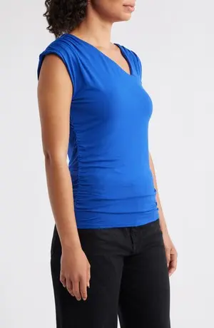Loveappella Asymmetric Drape Top