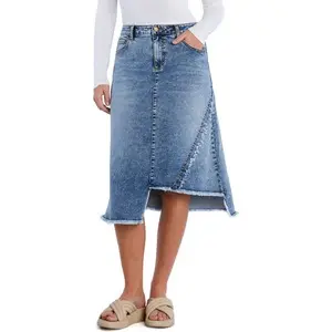 Wash Lab Denim Faded Skirts