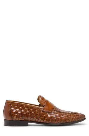Steve Madden Playa Woven Penny Loafer - Tan