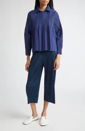 Issey Miyake Smooth Pleated Shirt-jacket
