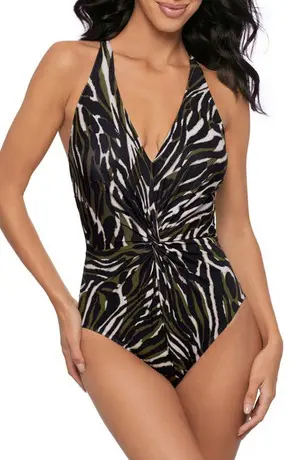 MAGICSUIT® Safari Sands Drew One-piece Swimsuit - Black/ Multi
