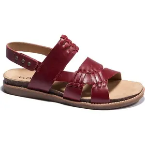 HALSA FOOTWEAR Bella Slingback Sandal - Dark Red