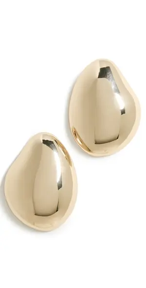 Shashi Madrid Large Stud Earrings - Gold