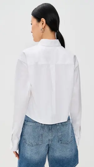 Sold Out NYC Cropped Shirt - White