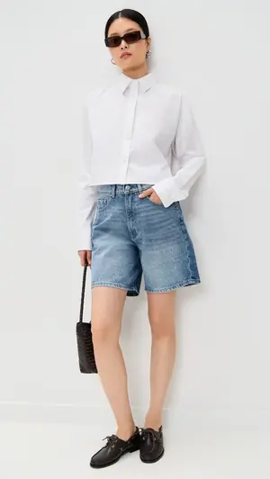 Sold Out NYC Cropped Shirt - White