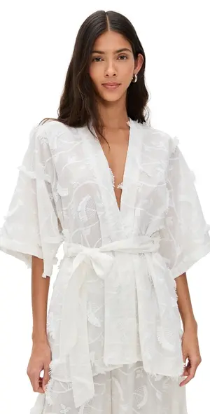 DIARRABLU Cabana Kimono - Kheff Blanc