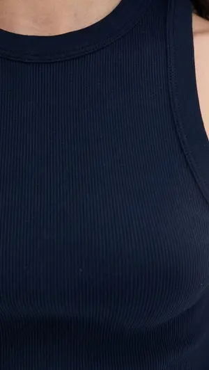 Sold Out NYC Cropped Tank Top - Navy
