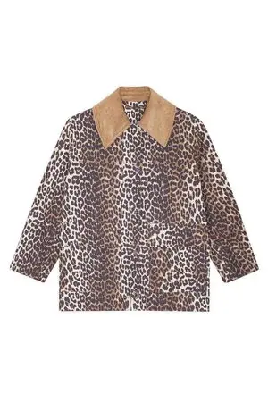 GANNI Printed Canvas Jacket - Multi