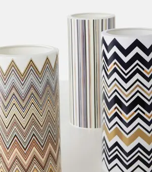 Missoni Zig Zag Gold Tall Vase