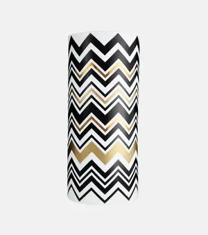 Missoni Zigzag Gold Tall Vase - Multicoloured