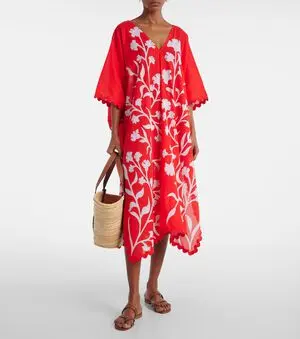 JULIET DUNN Printed Cotton Kaftan