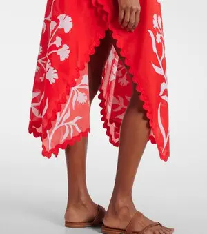 JULIET DUNN Printed Cotton Kaftan
